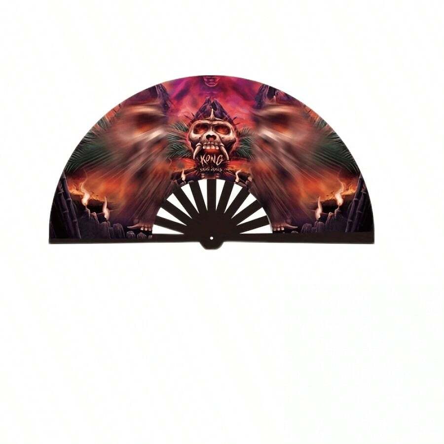 11-Inch Gothic Skeleton Folding Fan With Lamp Shade - Hip Hop Party ...