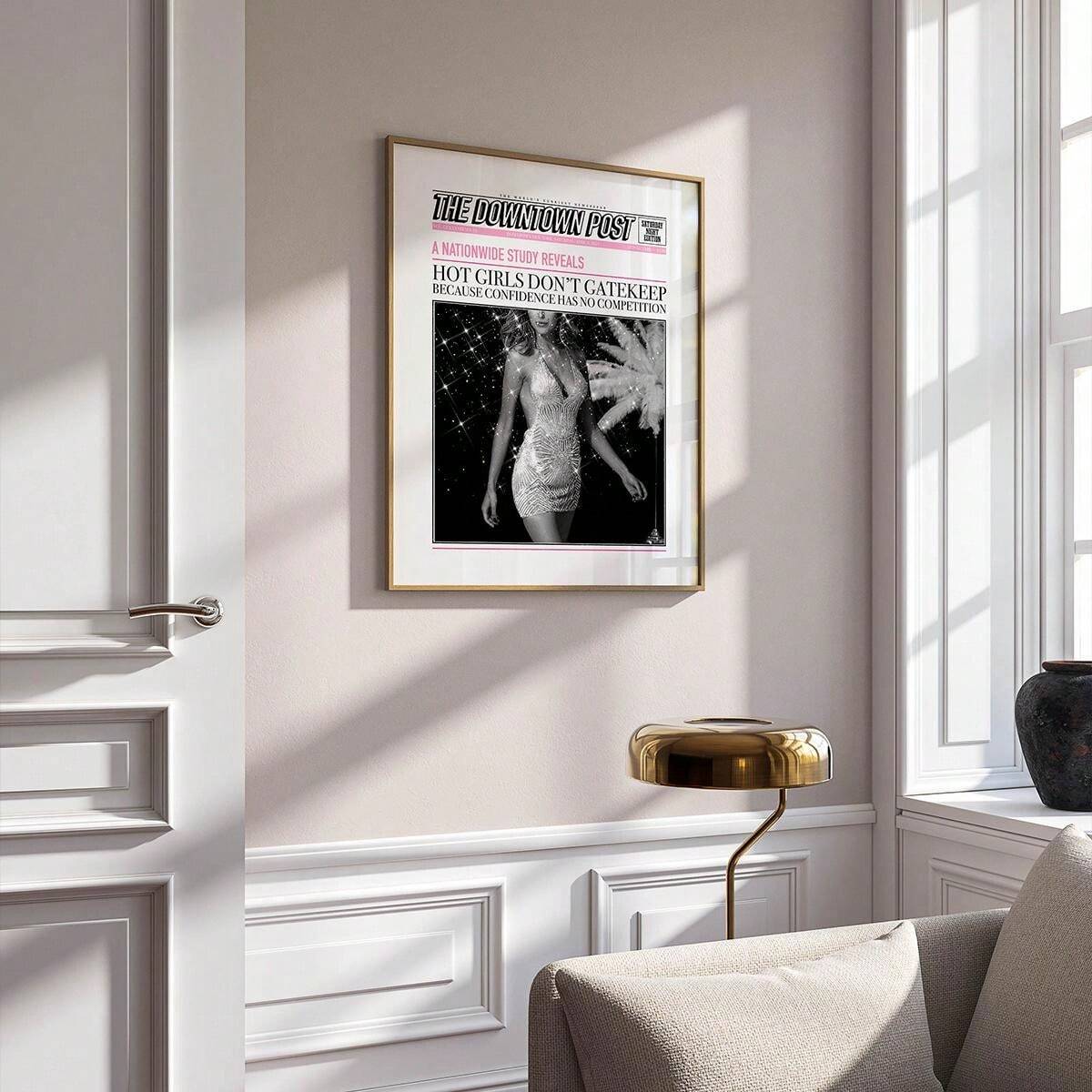 Preppy Aesthetic Room Decor 3 Pieces Wall Art Bar Cart Prints, Funky ...