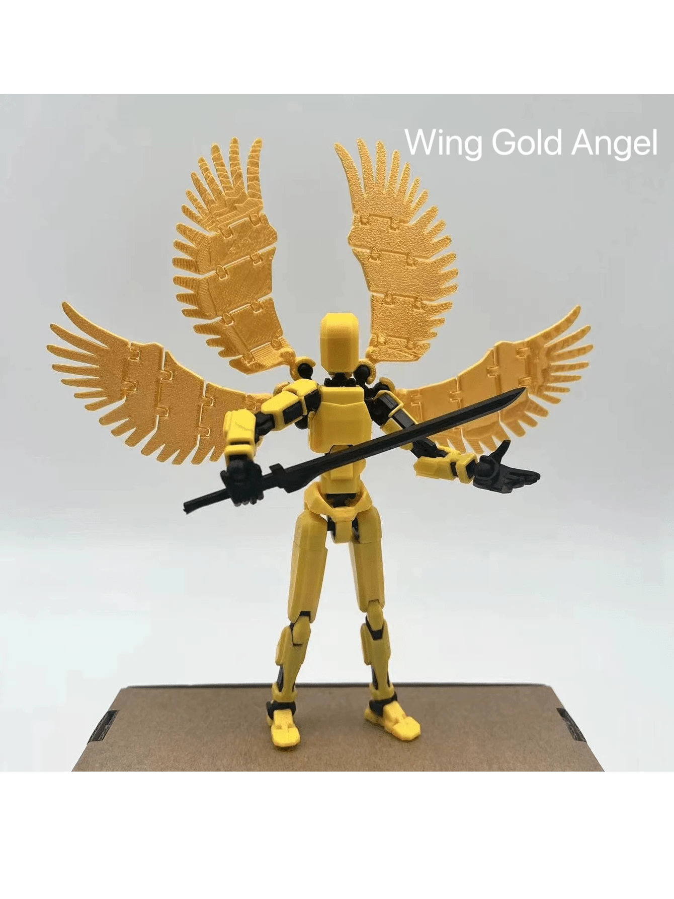 Upgraded 4th Gen Multi-Joint Movable Doll, 3D Printed Six-Winged Angel ...