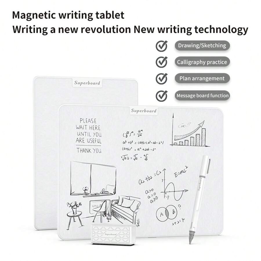 Erasable Electronic Paper White Board, LCD Writing Tablet, Handwriting ...
