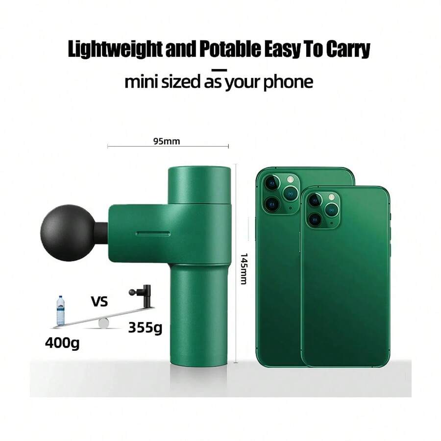 Mini Massage Gun - Powerful Deep Tissue Massager Portable Electric ...