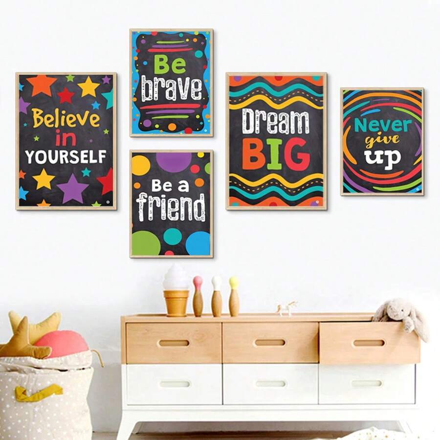 8pcs Unframed Classroom Decorations - Motivational Posters For Teachers ...