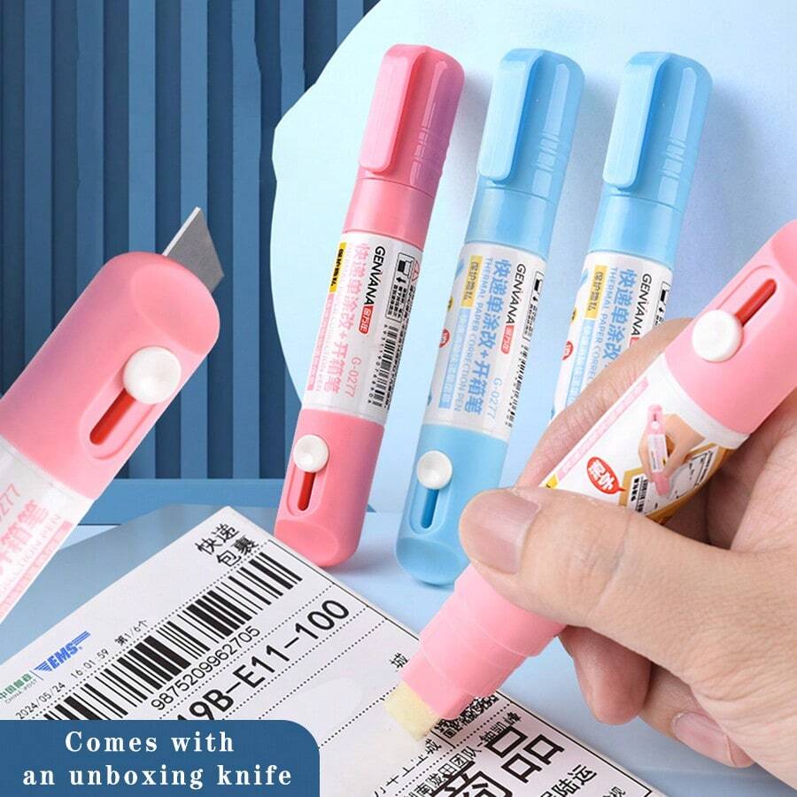 1 pièce Correcteur en papier thermosensible, marqueur de colis de ...