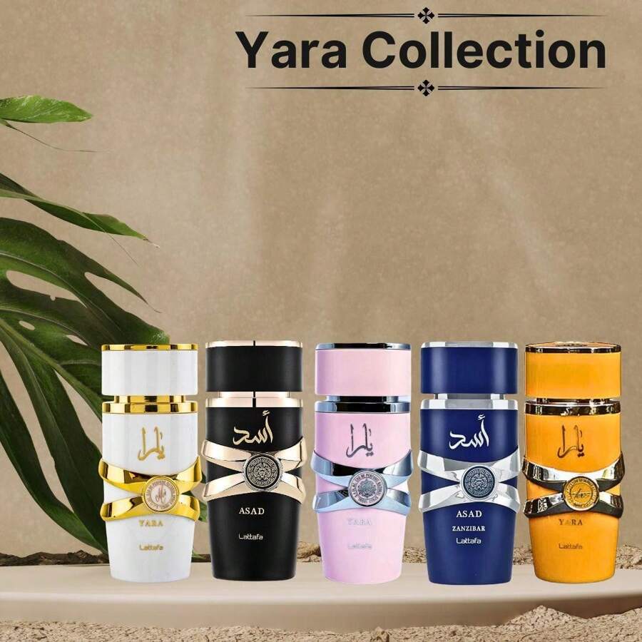 Lattafa Perfumes Yara Collection 5 Piece Set - Yara, Yara Moi, Yara ...
