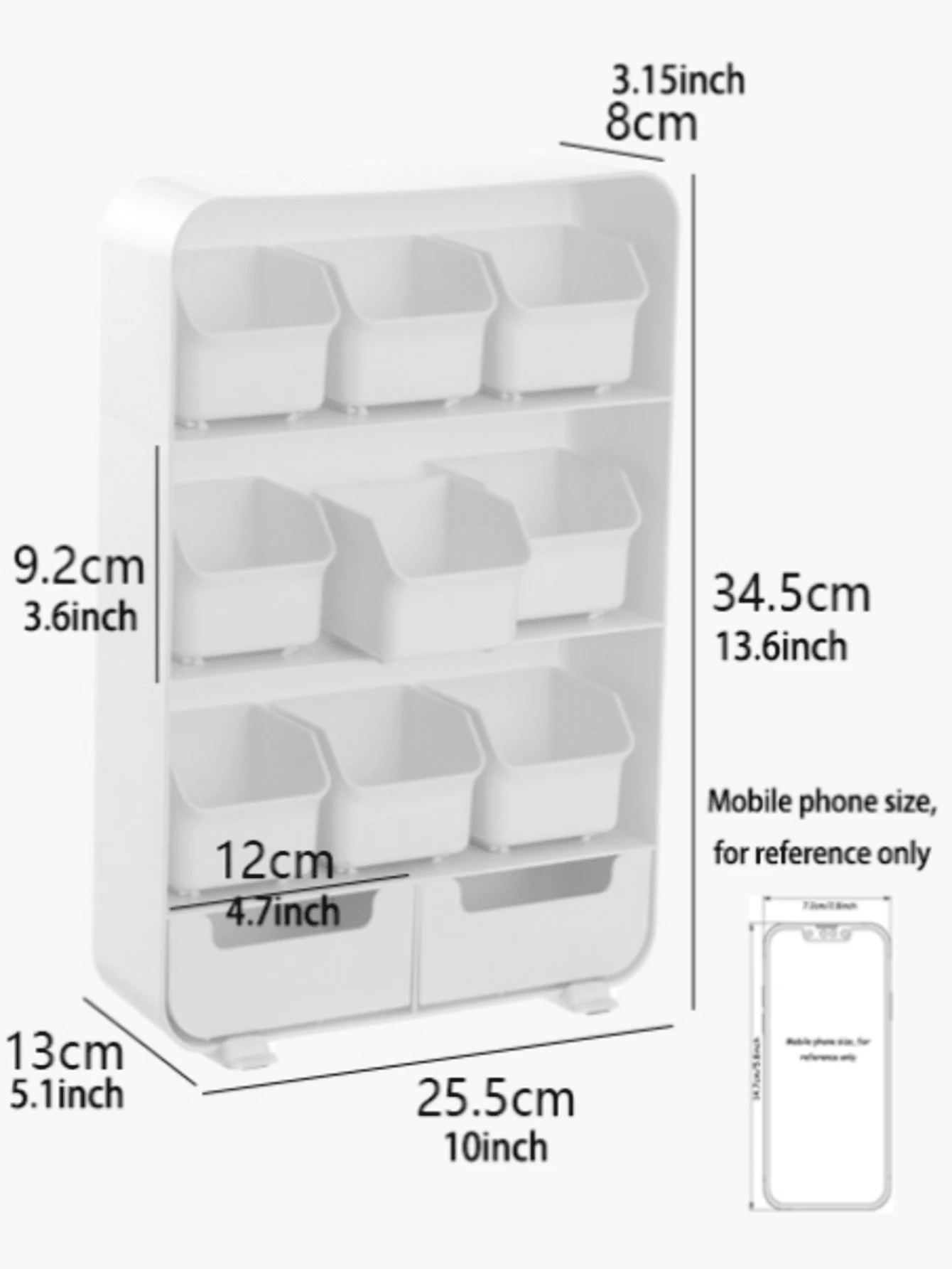 9-Grid Drawer Storage Box, For Organizing Tea Bags, Sugar Packets, Tea ...