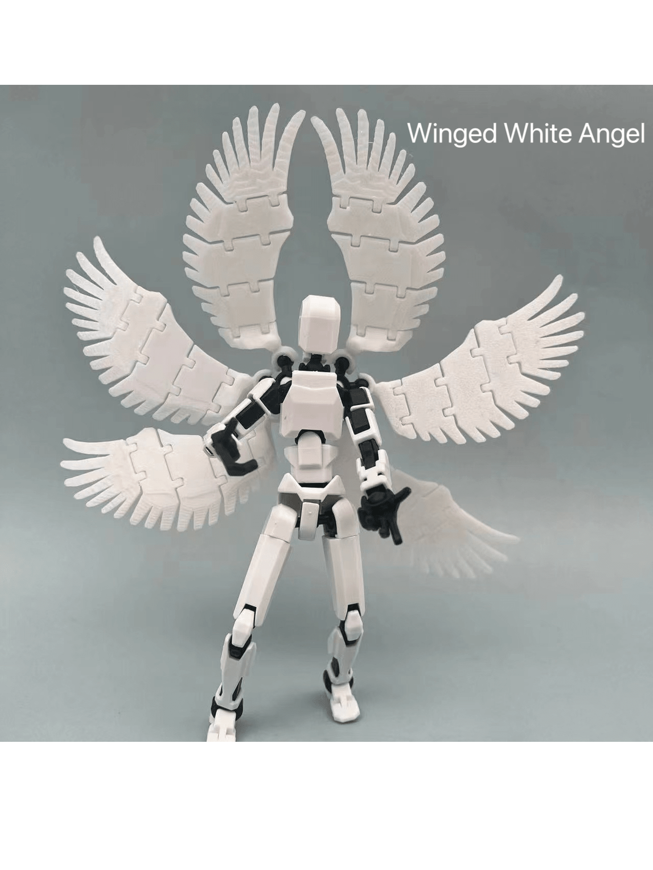 Upgraded 4th Gen Multi-Joint Movable Doll, 3D Printed Six-Winged Angel ...