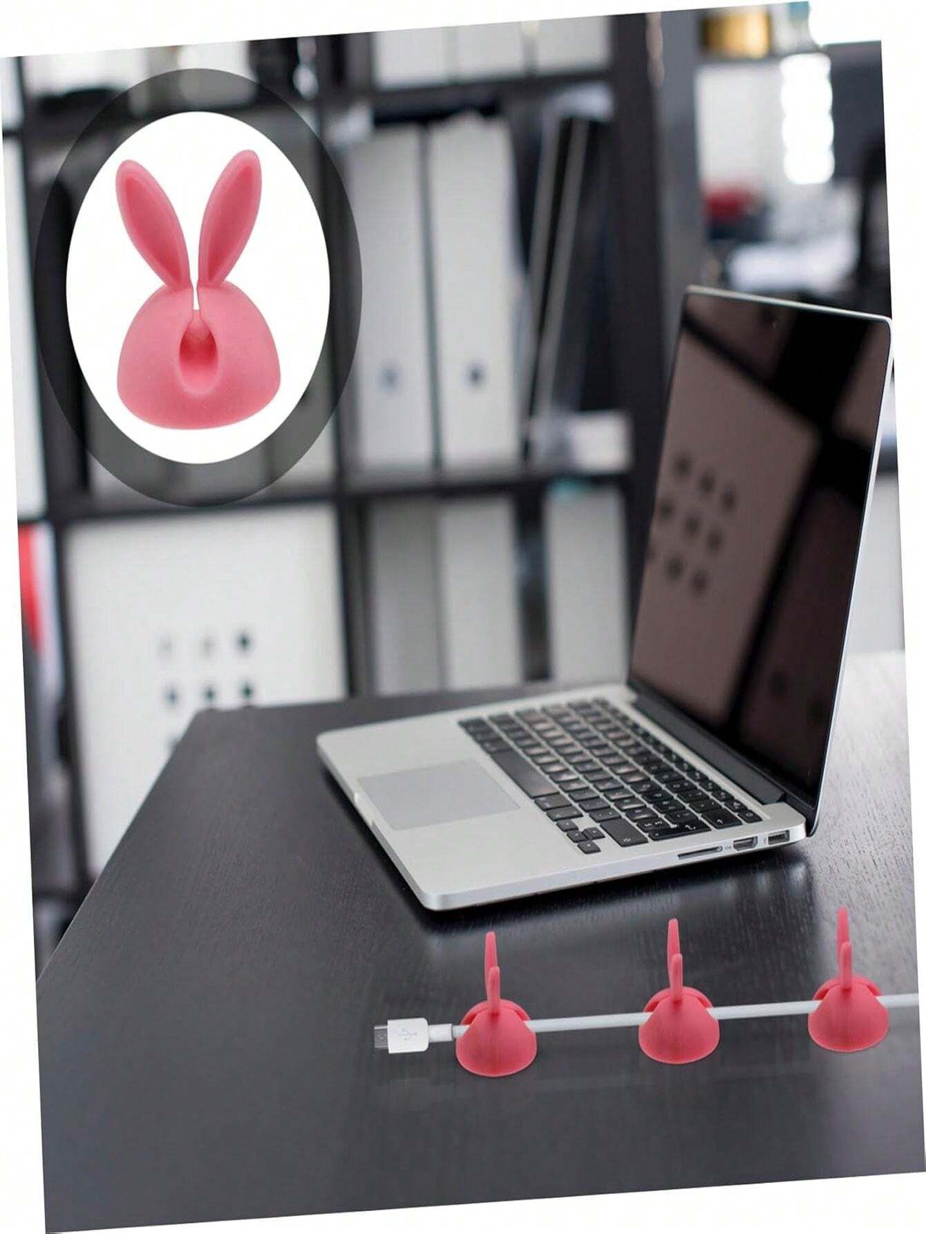 4pcs Cable Fixer, Bunny Cable Manager, Cable Fixer, Single Hole Winder ...