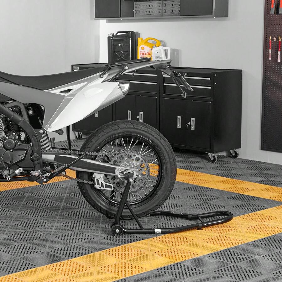 VEVOR Motorcycle Rear Wheel Stand, With U + L Fork Swingarm Spool, 850 ...