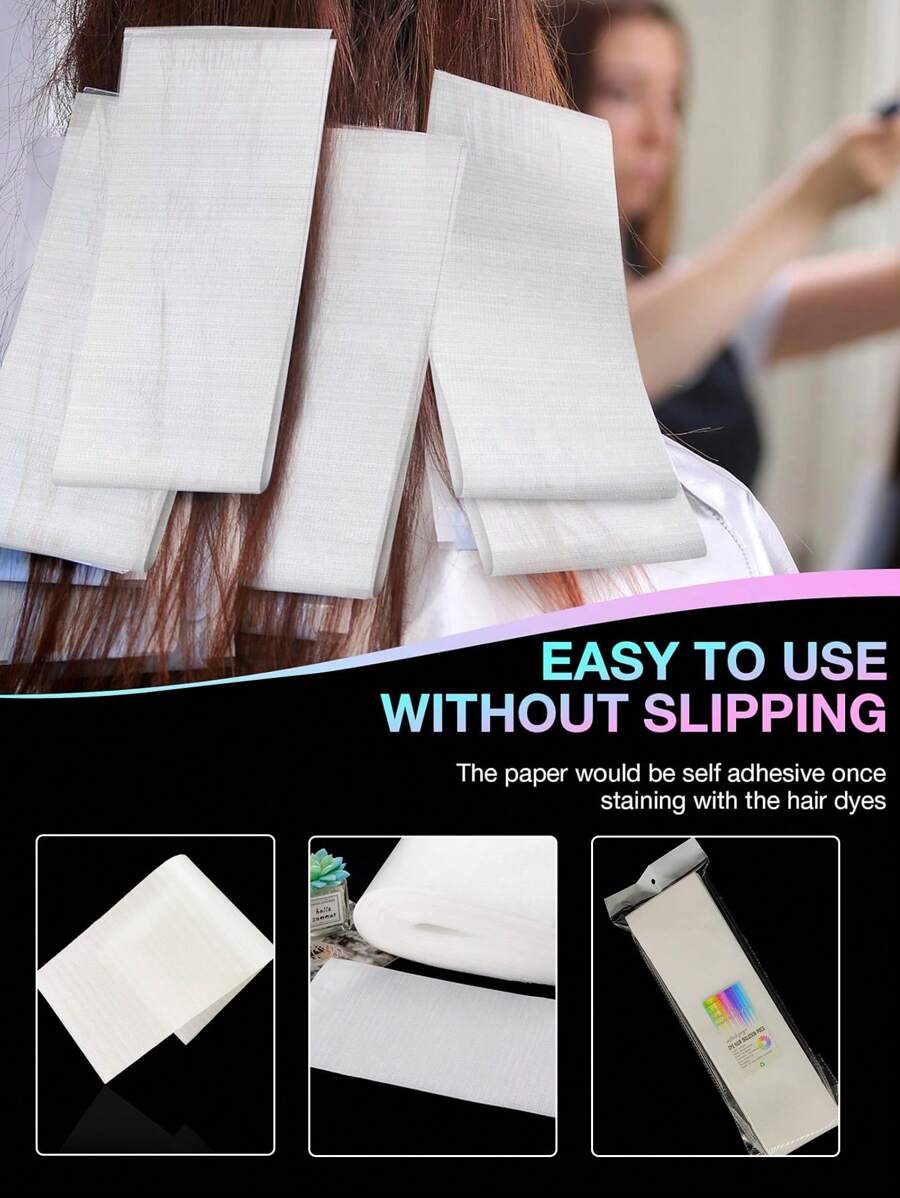 50pcs/Pack Hair Highlights Paper, Salon Bleach Hair Isolation Paper ...