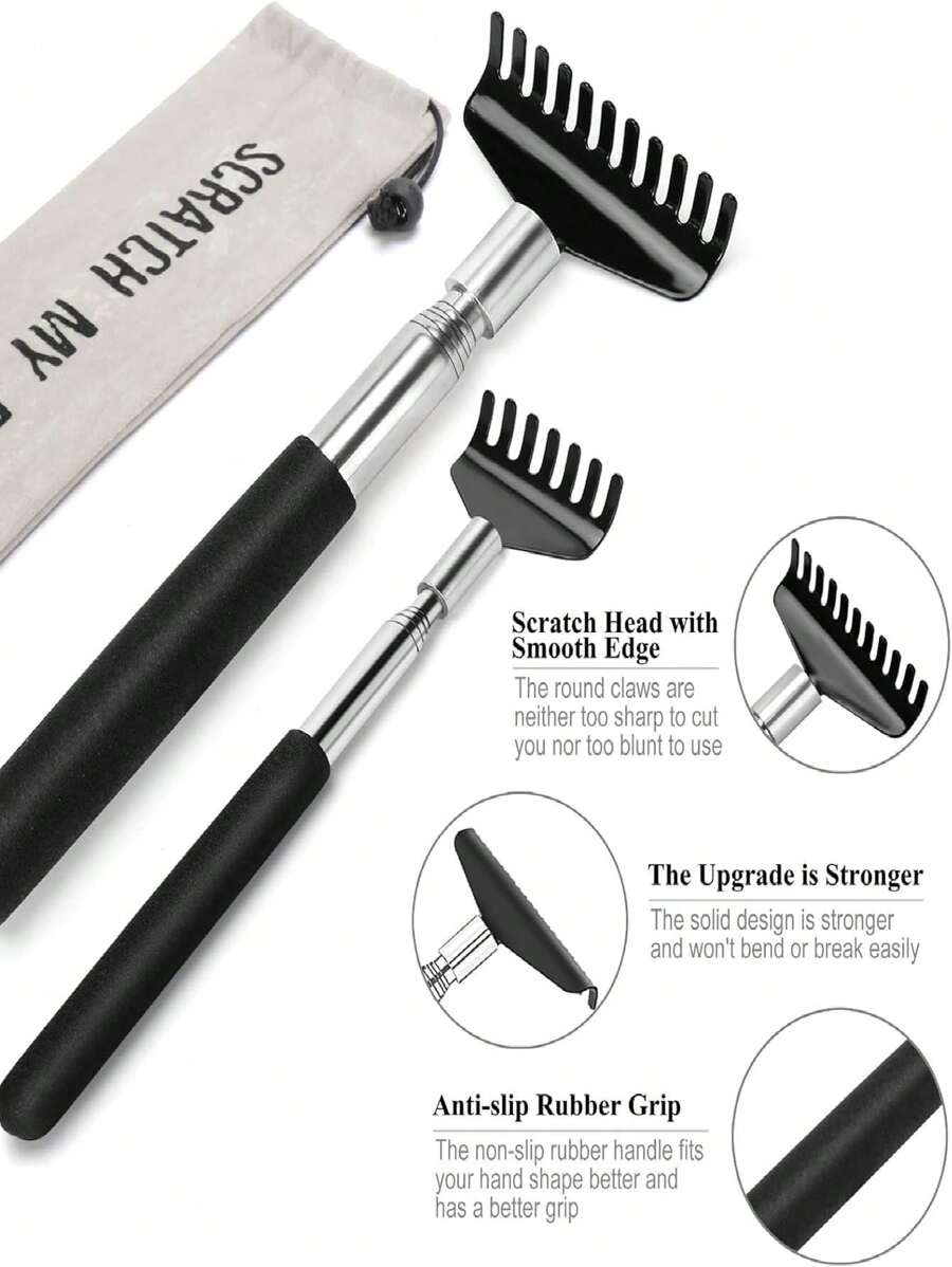 Back Scratcher Gift Set, 4 Pack, Upgraded Portable Extendable Stainless ...