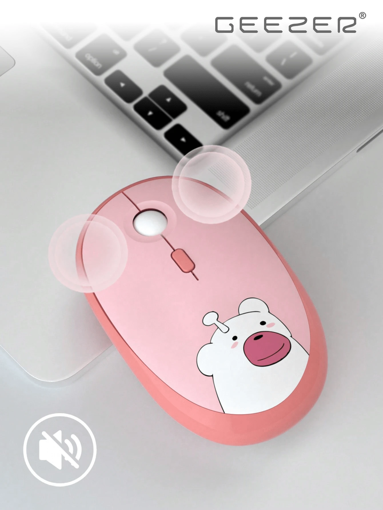 GEEZER M2AG Wireless Mouse, Compact And Quiet, Suitable For Both Left ...