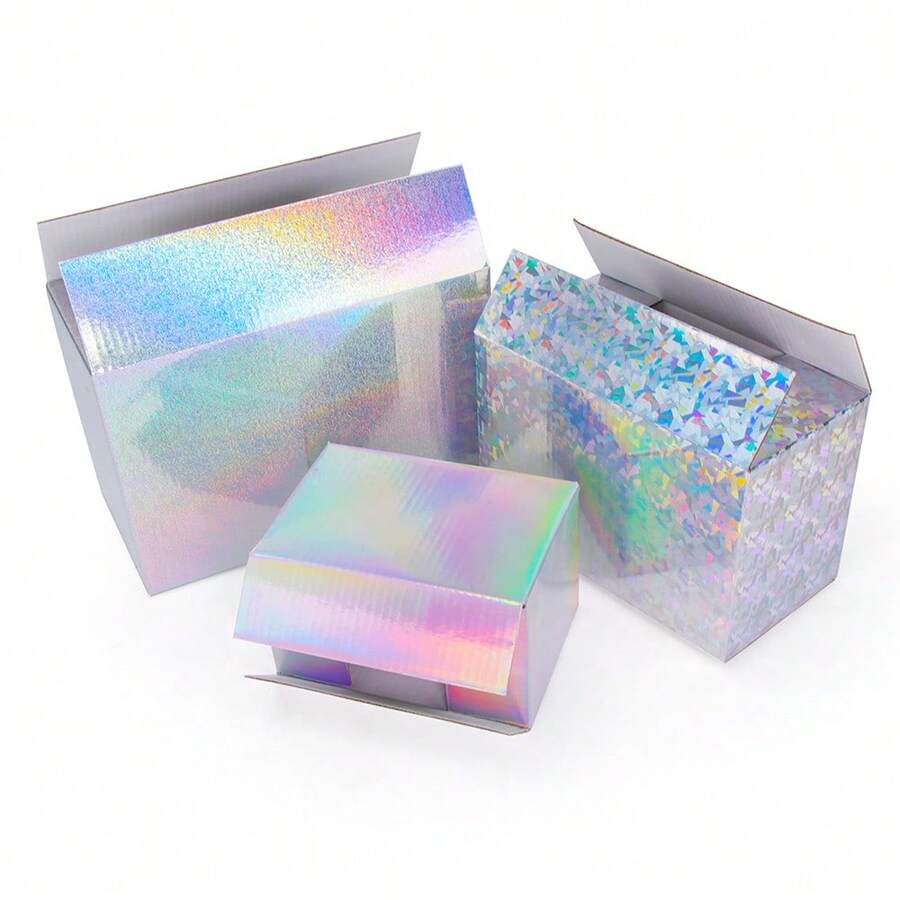 12pcs Laser Postal Paper Boxes, Small Gift Boxes, Corrugated Shipping ...