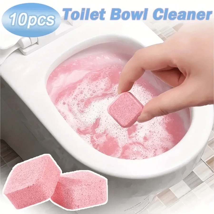 10pcs Toilet Bowl Cleaner Tablets - Urine Stain & Yellow Dirt Remover ...