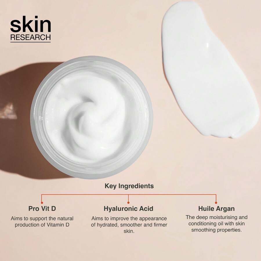 Skin Research Anti-Aging Vitamin D Day Moisturizer With Hyaluronic Acid ...
