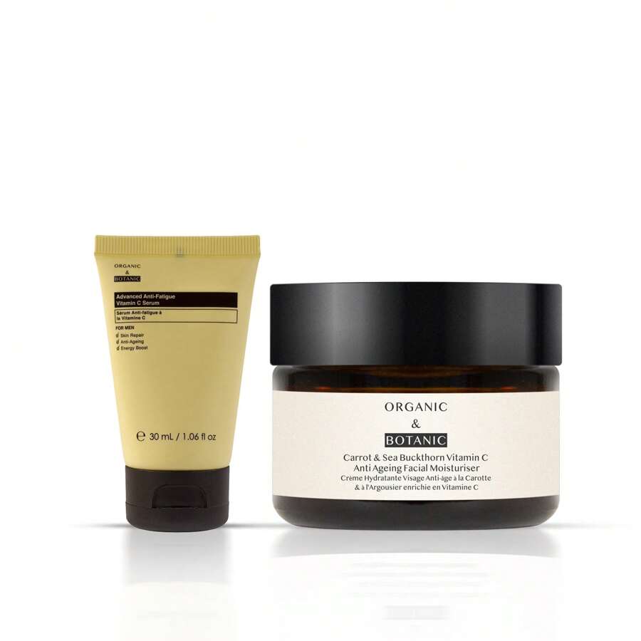 Organic & Botanic Advanced Hydration Vitamin C Moisturizer + Serum Kit ...