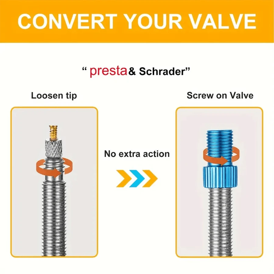 Use A Standard Pump Or Air Compressor To Convert 10 Presta Valves Into ...