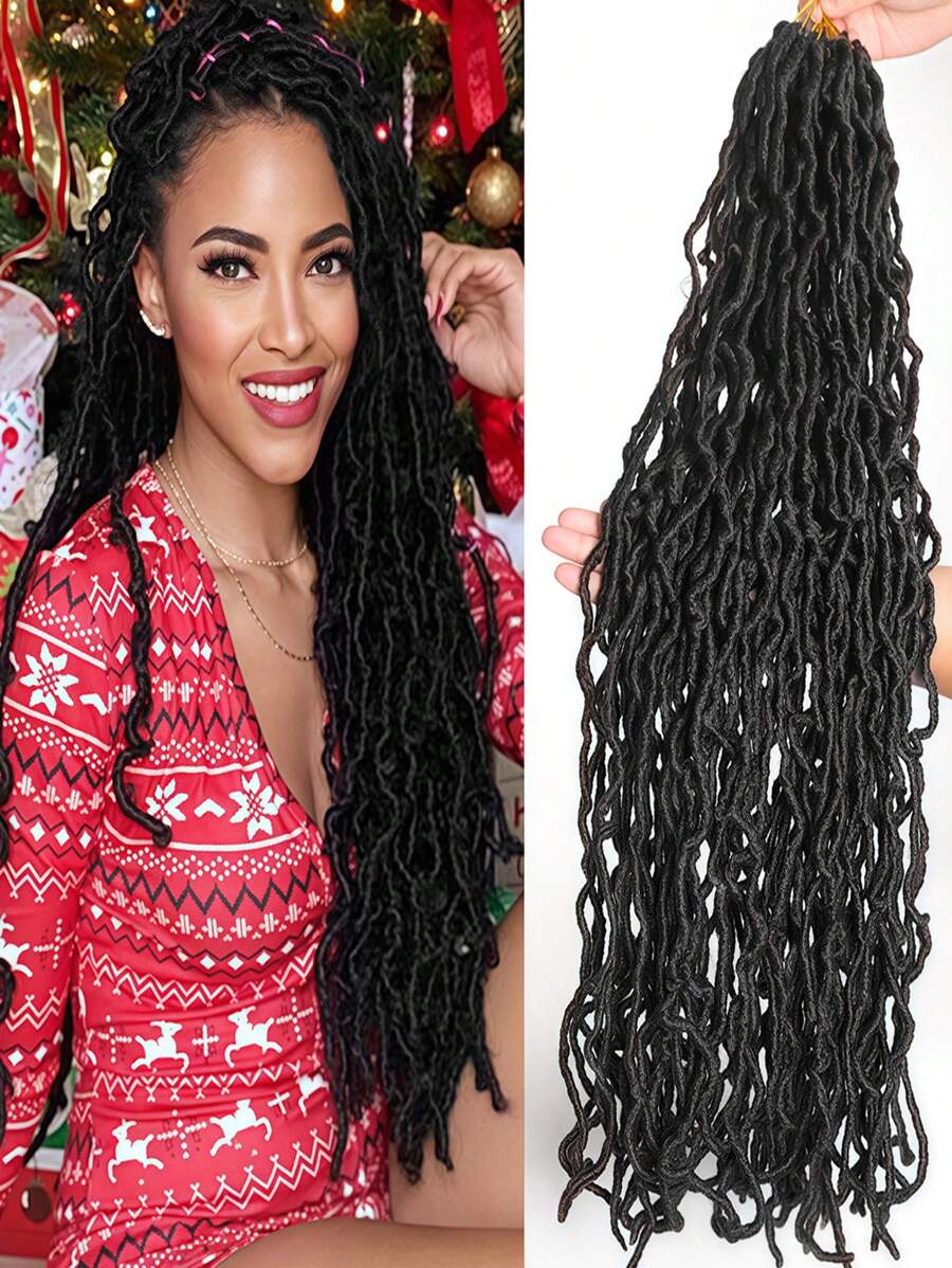 6 Packs Soft Locs Crochet Hair, Pre Looped Faux Locs Crochet Braids ...