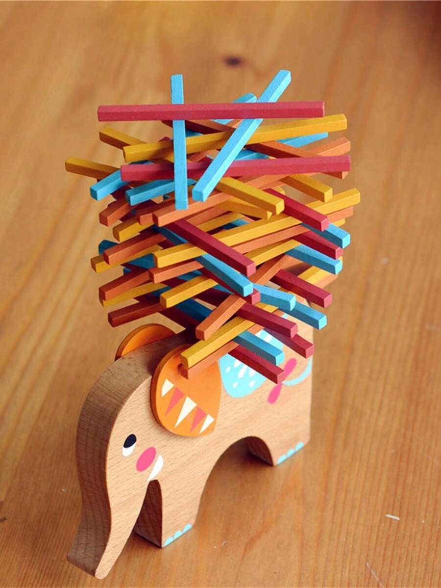 Elephant Camel Balance Stack, Animal Stack, Kindergarten Montessori ...
