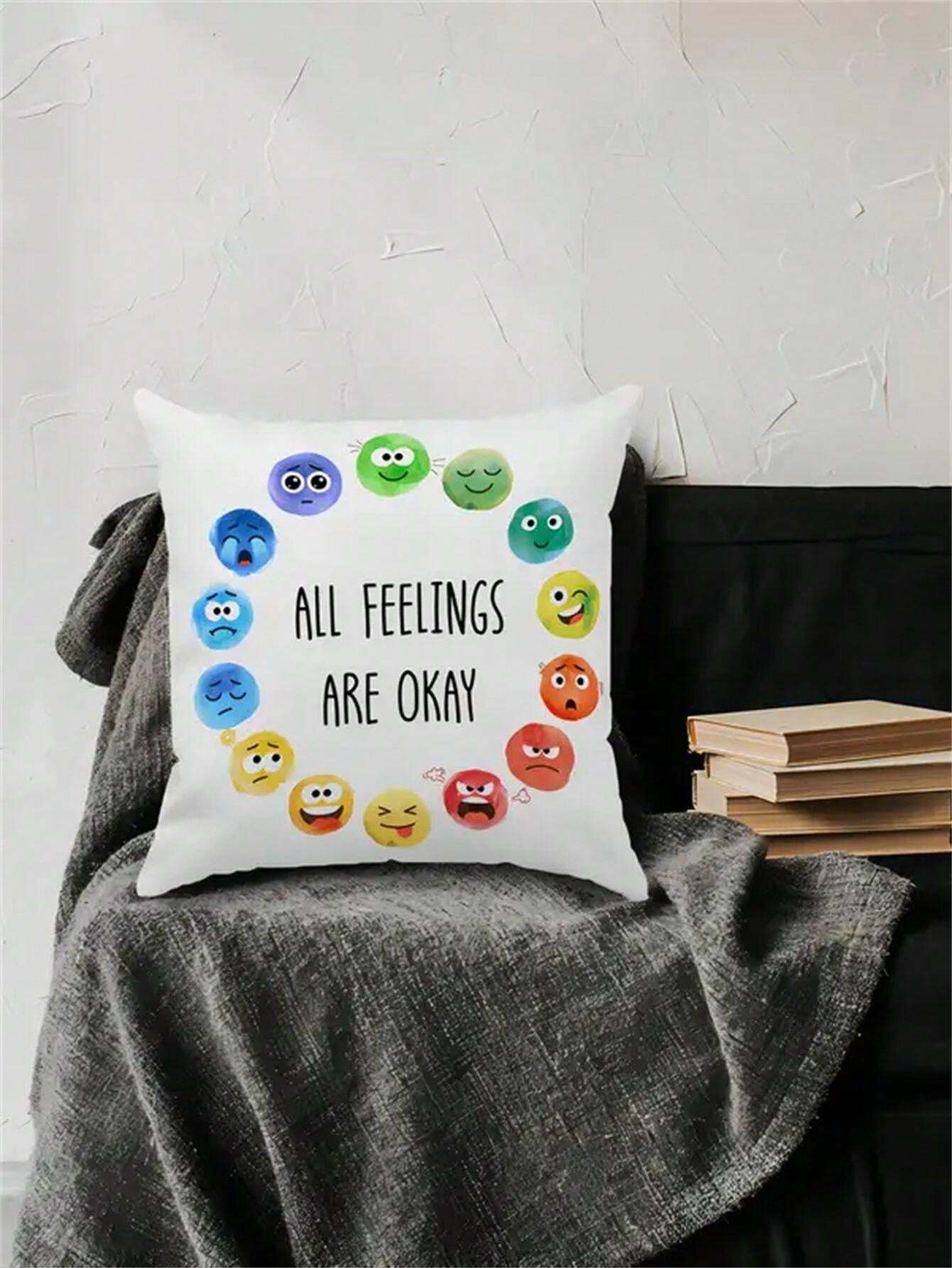 1pc Emotion Wheel Pillow - Vibrant Feelings Design, Soft & Cuddly ...