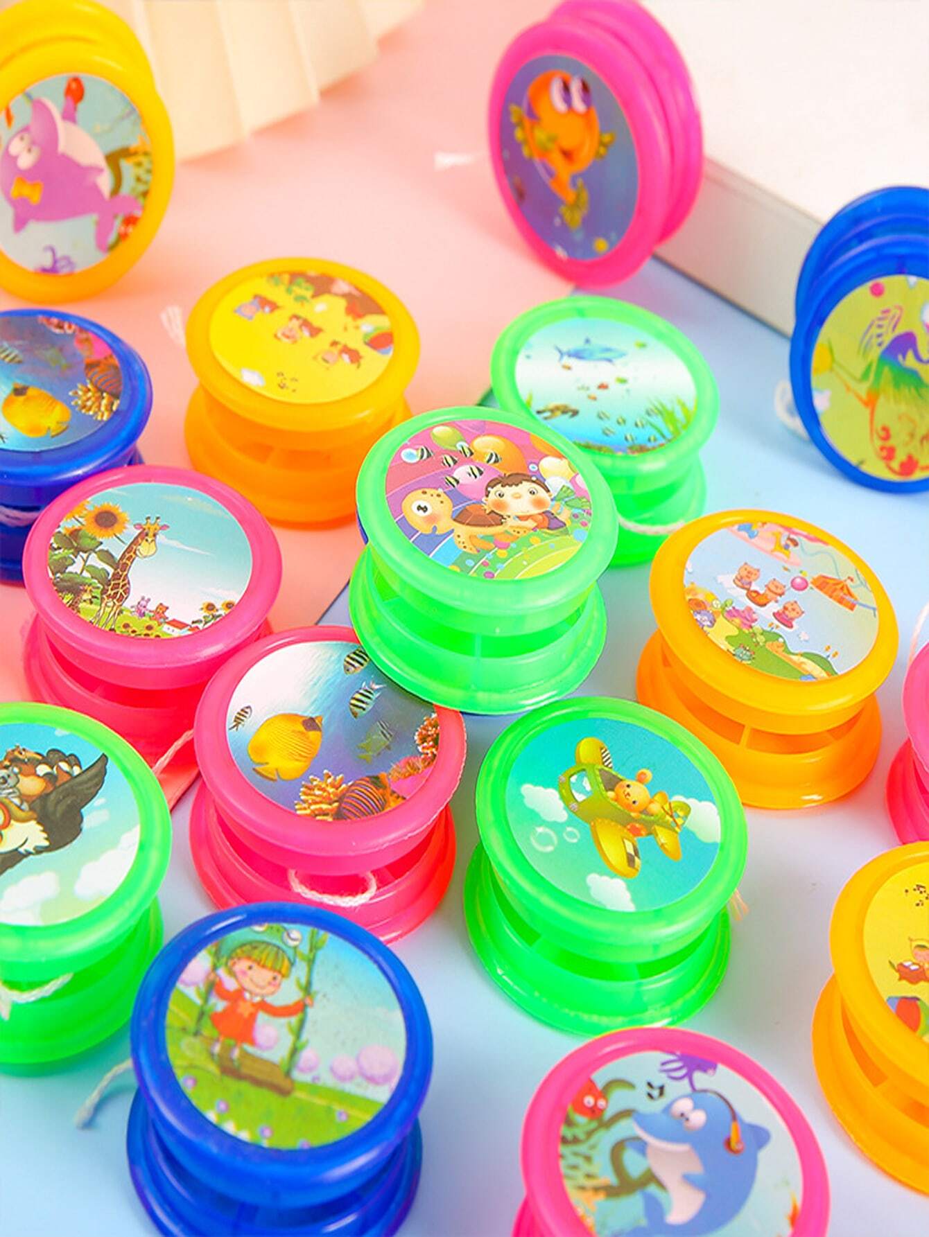 Random Color Lovely Yo-Yo Toy With Cartoon Animal Design, Helps Improve ...