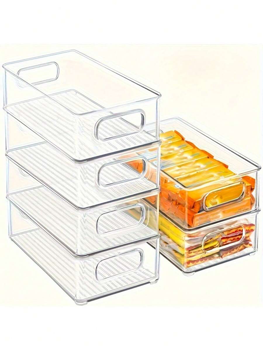 Versatile Stackable Storage Bins With Portable Handles - Perfect For ...