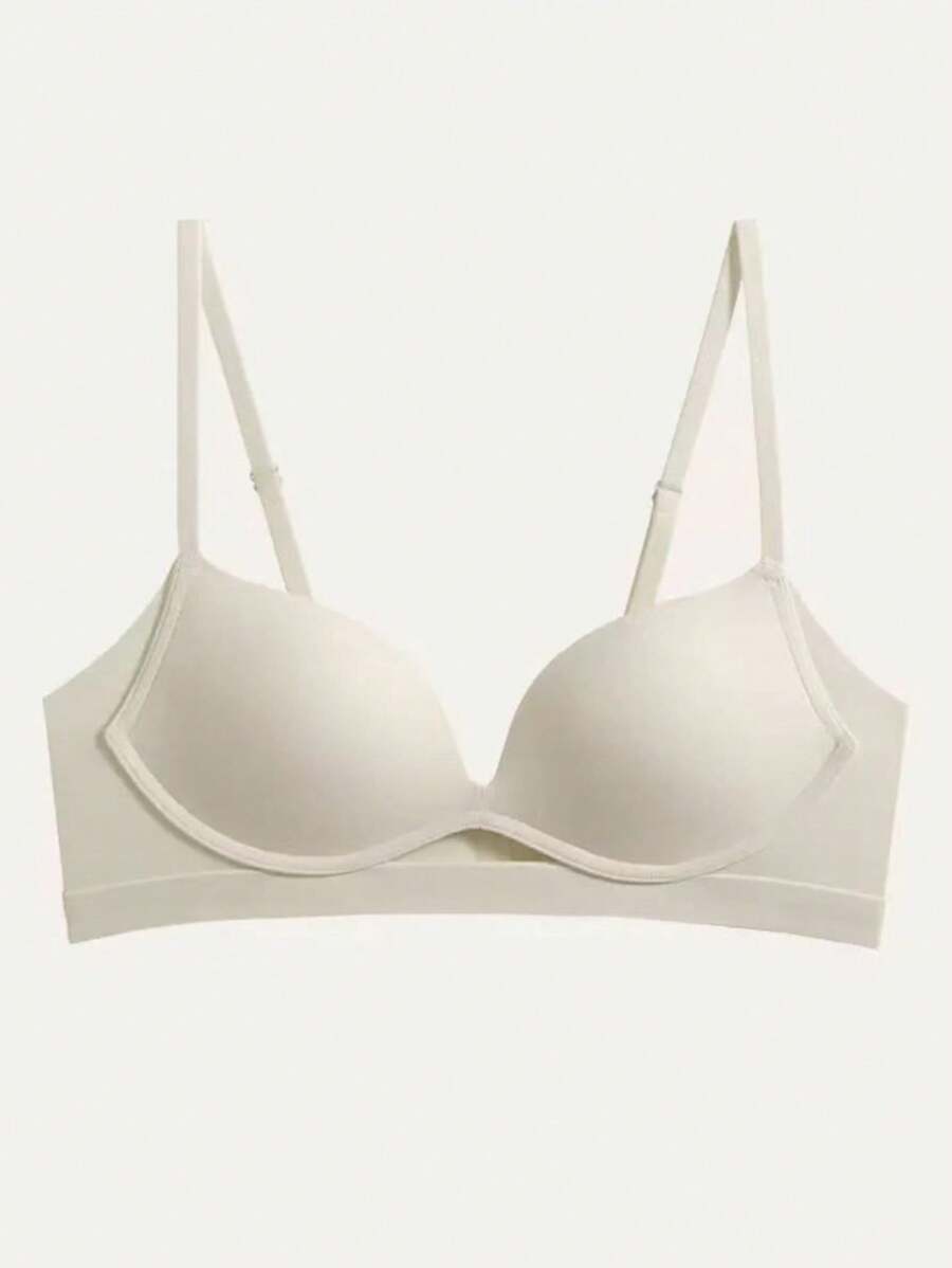 Women's Minimalist Japanese Style Seamless Wire-Free Lift & Support Bra ...