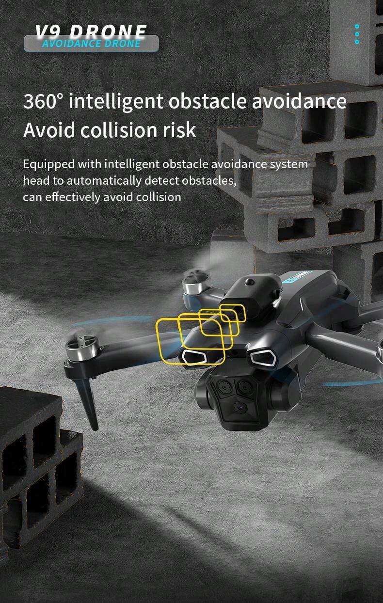 Nuevo dron plegable V9, fotografía aérea en 4K HD, cuadricóptero con ...