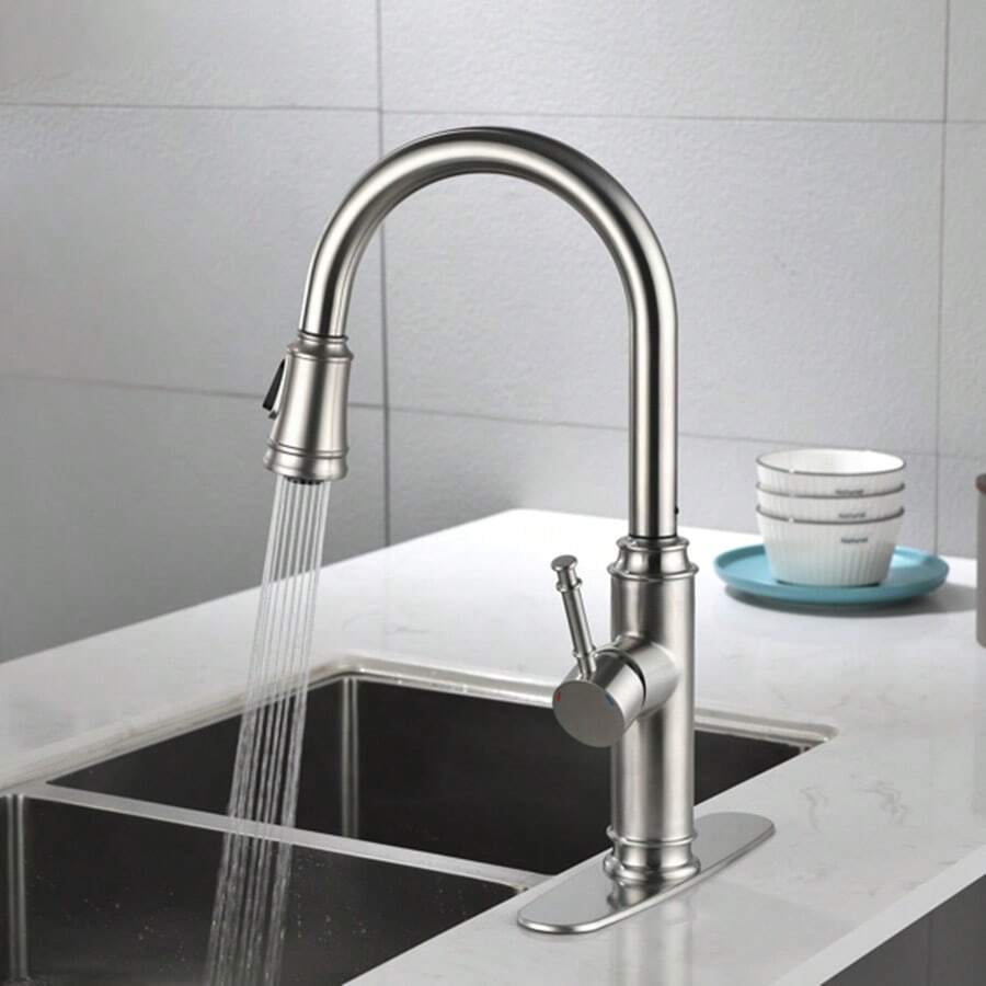 Kitchen Faucet Stainless Steel Sink Kitchen Sink Faucet Pull-Out ...