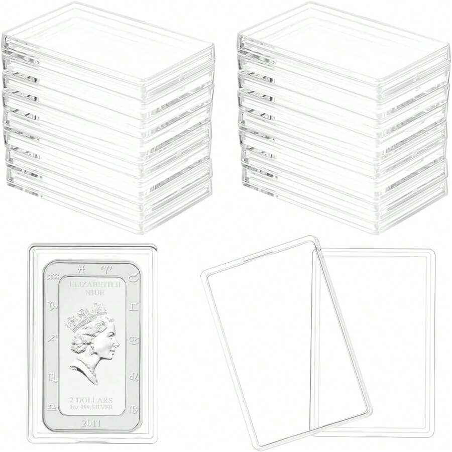 Silver Bar Case Acrylic Silver Bar Holder Clear Storage Container ...