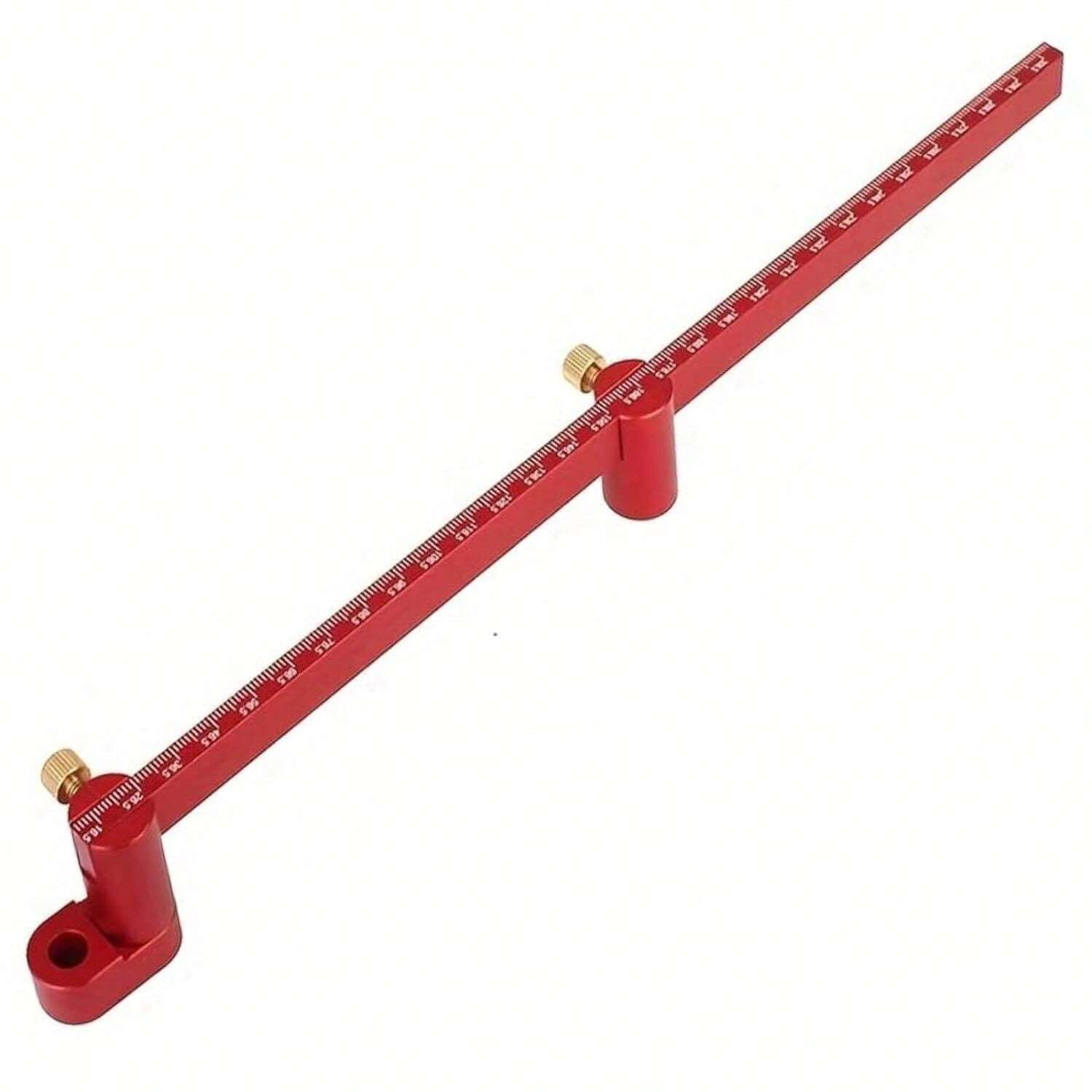 One Piece Red Woodworking Scribing Gauge Center Finder Ruler Scribing ...