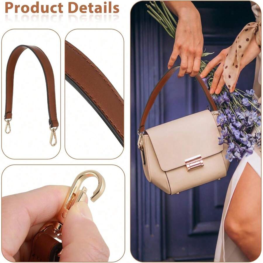 Shoulder Bag Strap Leather Purse Strap Handle 19 Inch Shoulder Bag ...