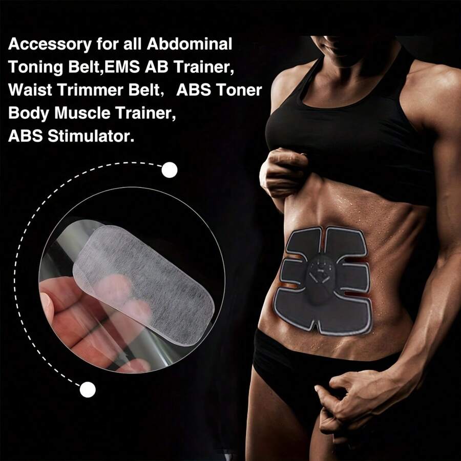 50pcs Abdominal Muscle Stimulation Gel Pads, Hydrogel Massage Patches, Self-Adhesive Patches For ...