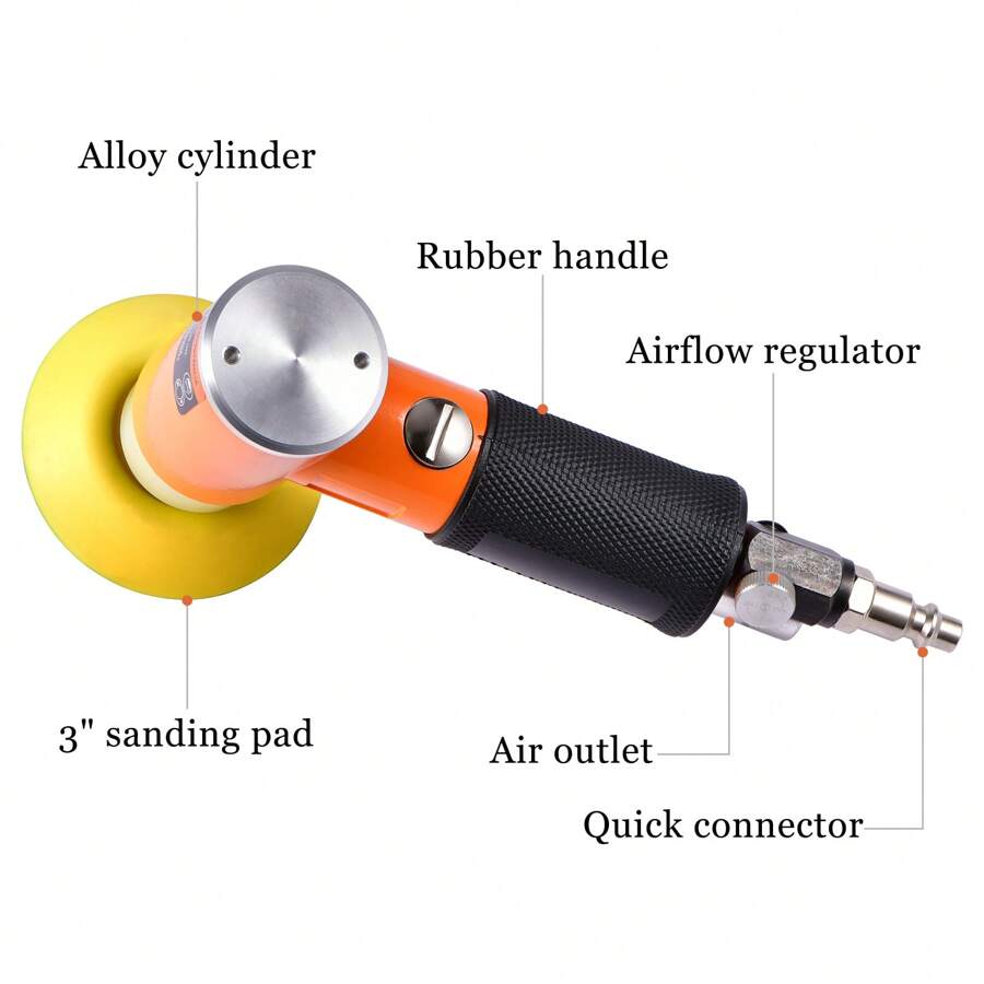 2 3-Inch Mini Orbital Sander Da Sander Air Dual Action Sander Air ...