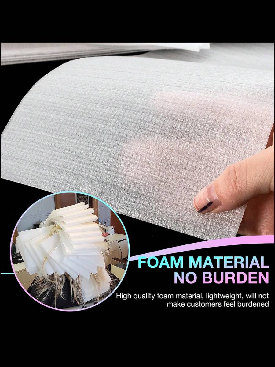50pcs/100pcs Hair Highlights Paper, Salon Bleach Hair Isolation Paper ...