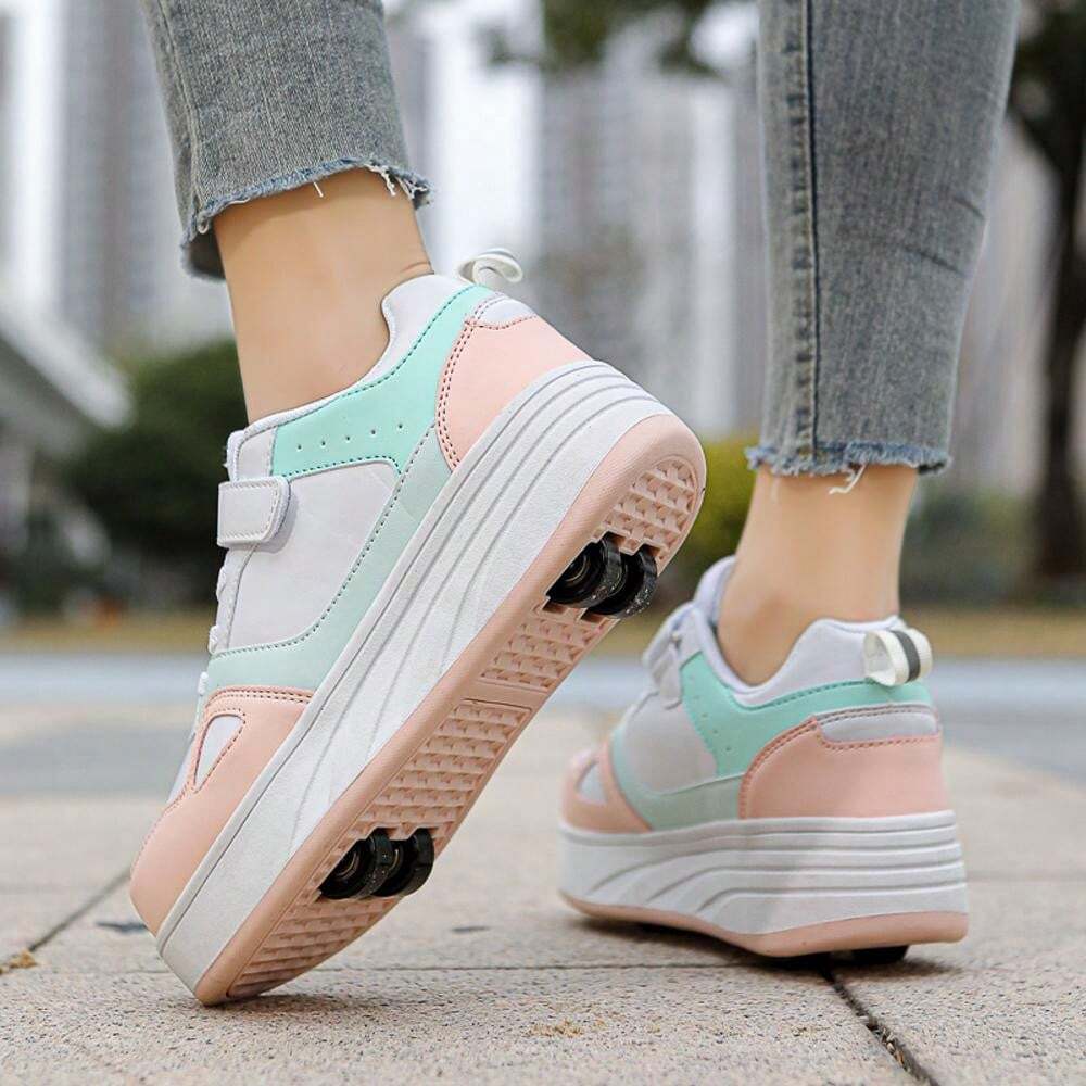 Zapatos patines de ruedas de 4 ruedas, nuevos Heelys con ruedas ...