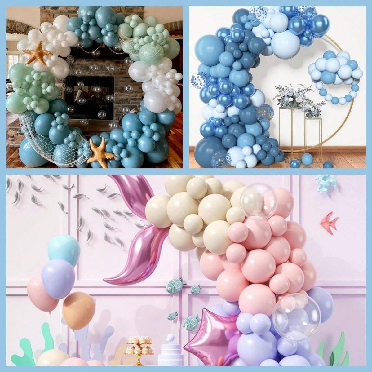 3 tipos de Sets de globos con temática oceánica de 5-18 pulgadas ...
