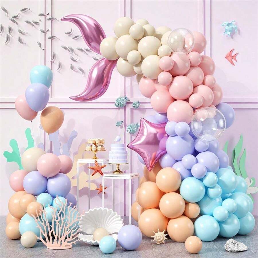 3 tipos de Sets de globos con temática oceánica de 5-18 pulgadas ...