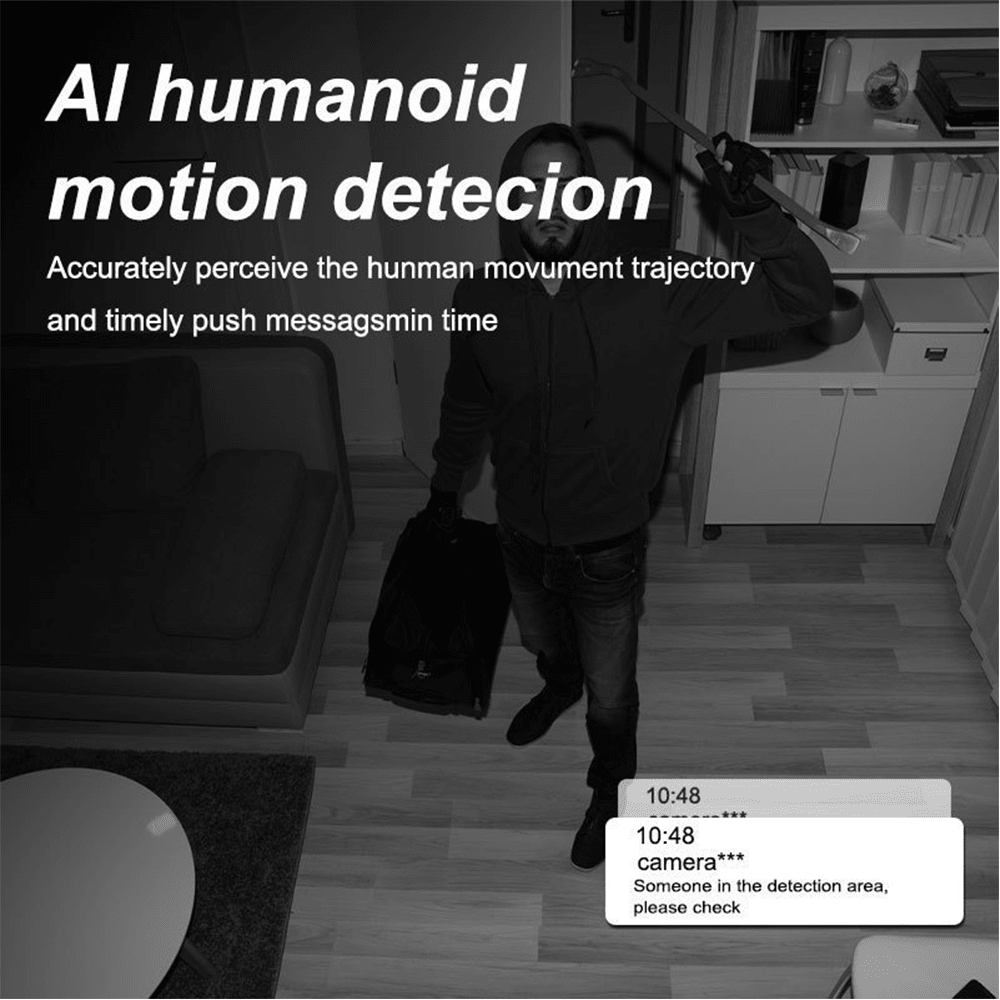 Teruhal 1 szt. 1080P bezprzewodowa kamera bezpieczeństwa, 2,4 GHz WiFi ...