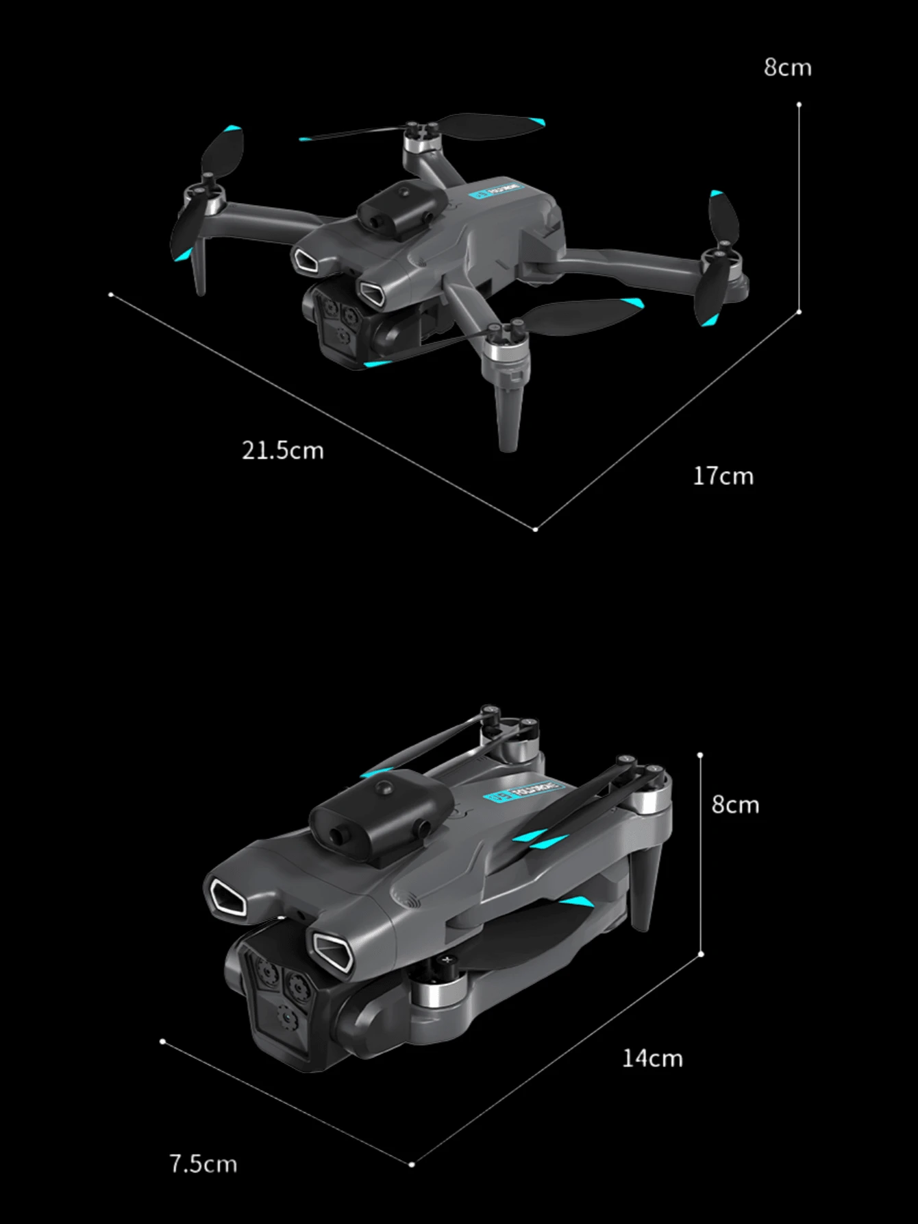 Nuevo dron plegable V9, fotografía aérea en 4K HD, cuadricóptero con ...