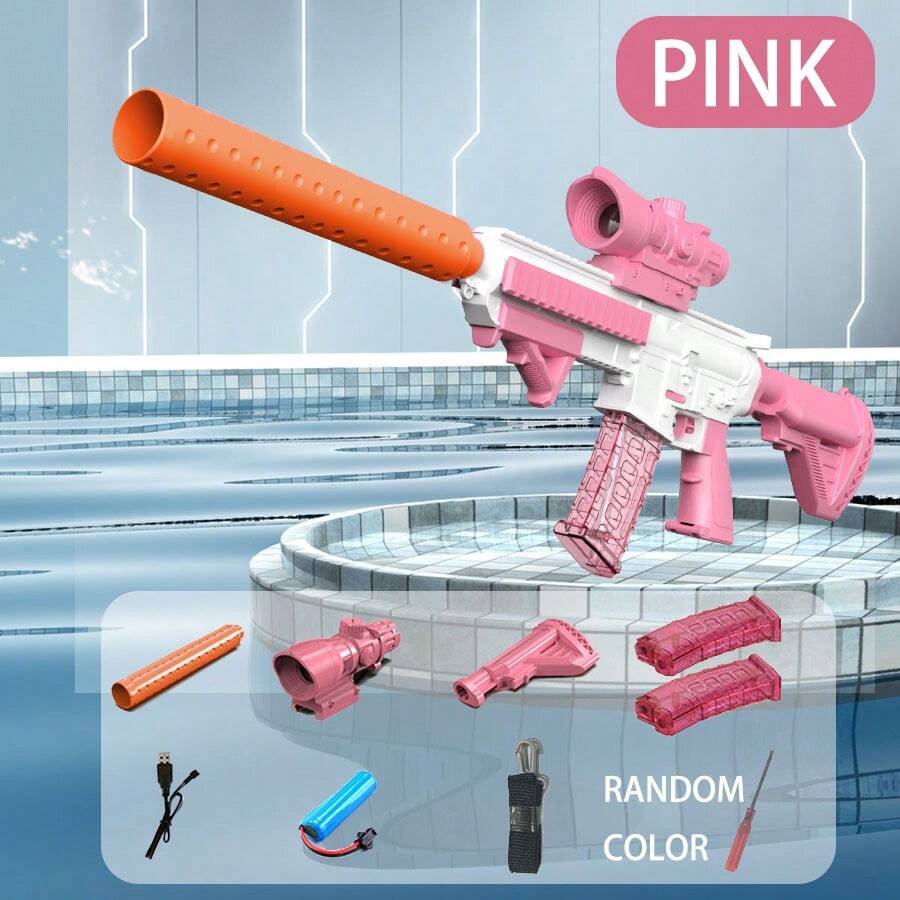 M416 Electric Continuous Shooting Rechargeable Water Gun, Children's ...