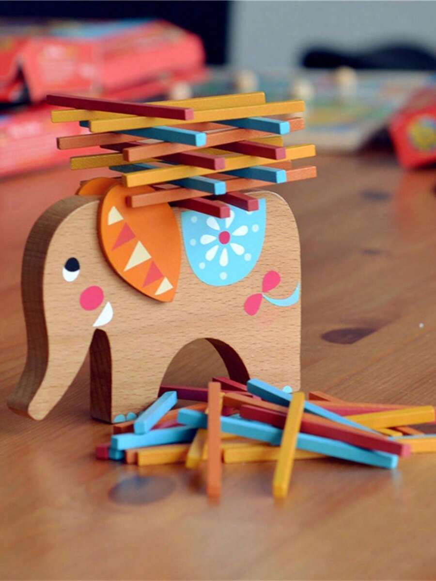 Elephant Camel Balance Stack, Animal Stack, Kindergarten Montessori ...