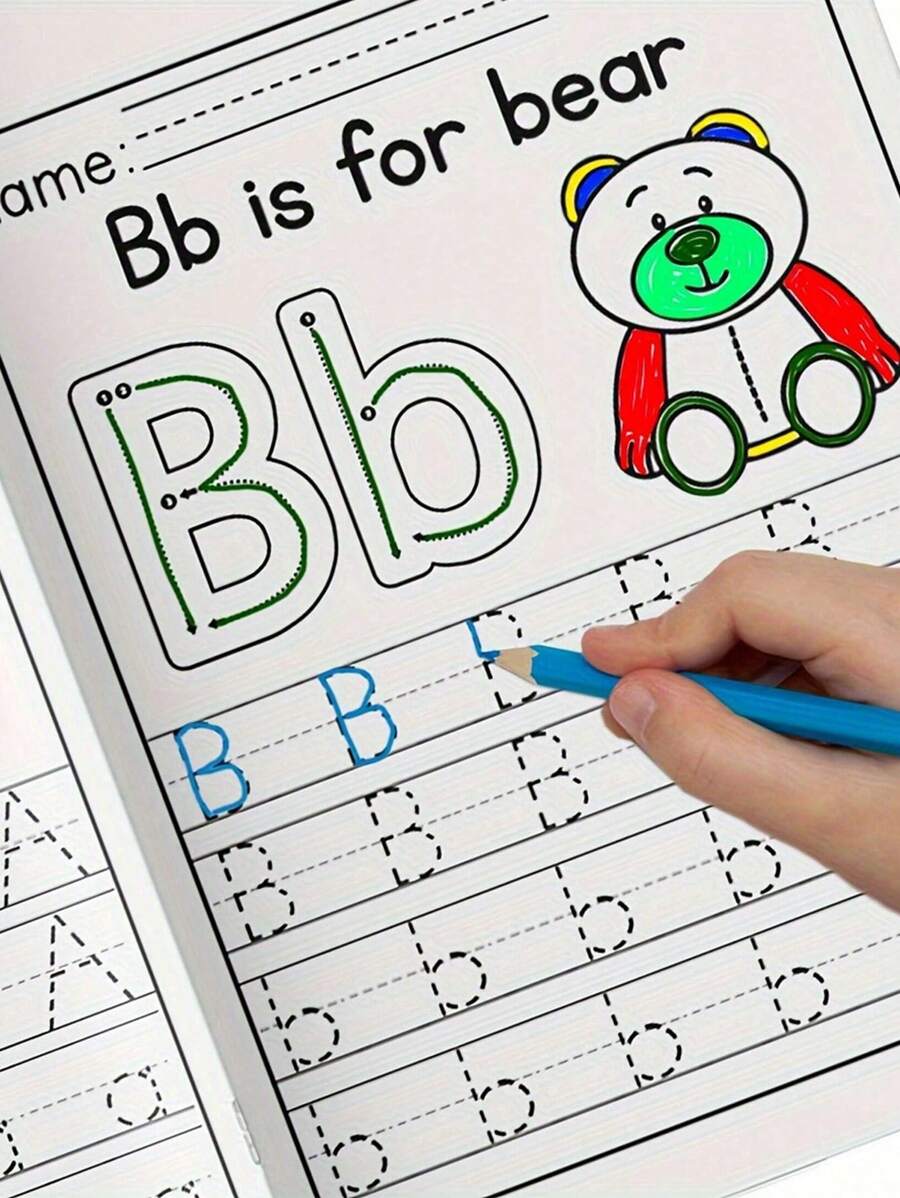 1pc Comprehensive Learning Workbook,ABC Trace & Learn Workbook - Fun ...