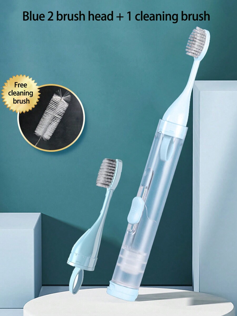 Portable Toothbrush And Toothpaste In One, Interdental Brush, Foldable ...
