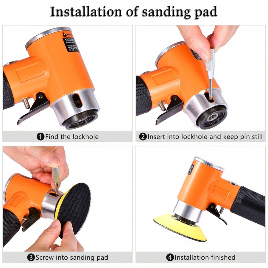 2 3-Inch Mini Orbital Sander Da Sander Air Dual Action Sander Air ...