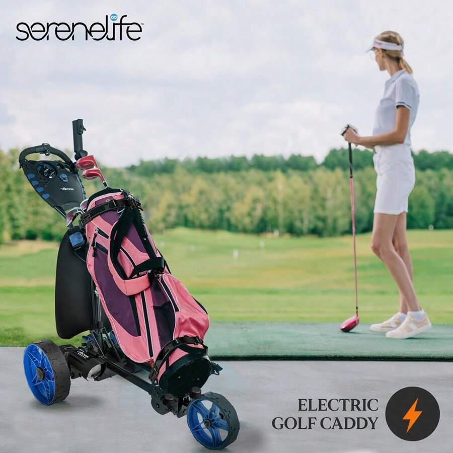 SERENELIFE Serenelife 3-Wheel Electric Golf Cart - Foldable And ...