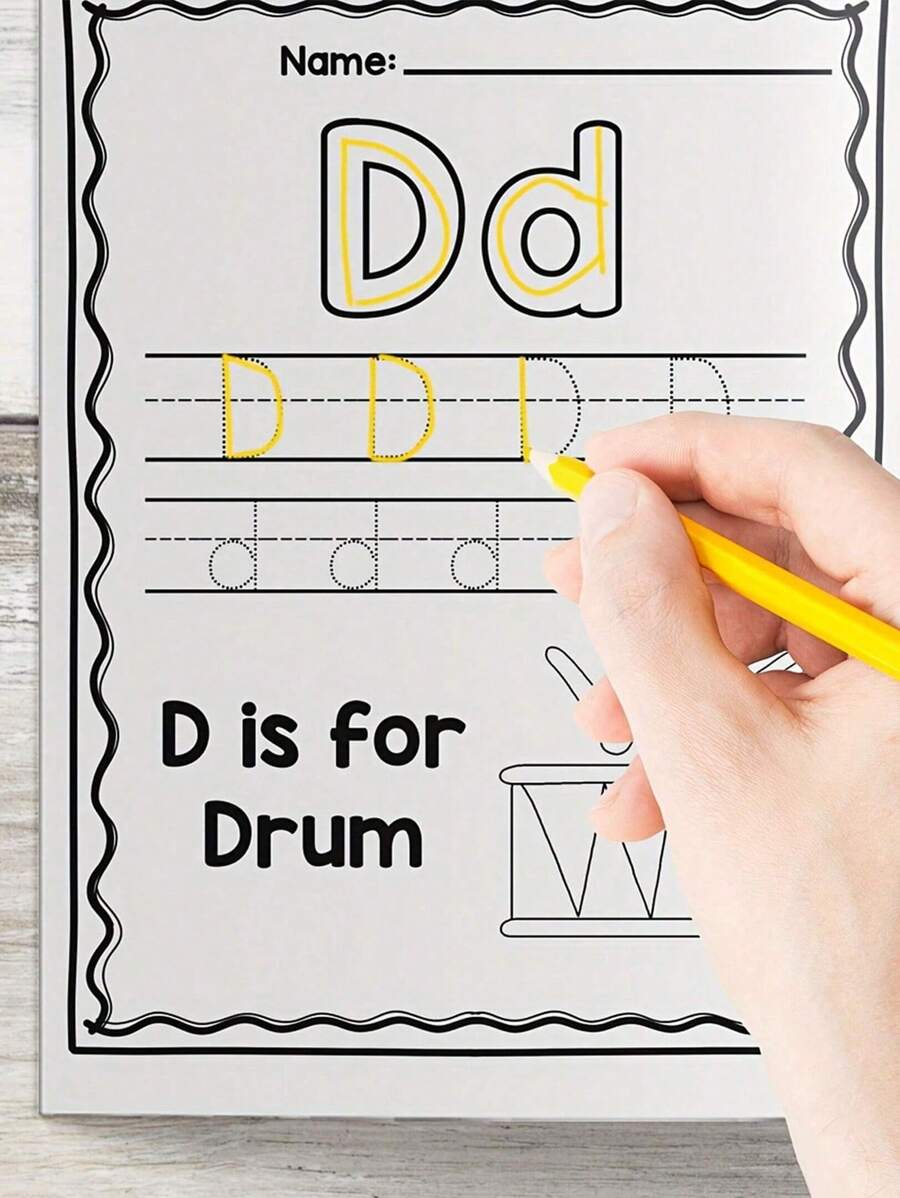 1pc Comprehensive Learning Workbook,ABC Trace & Learn Workbook - Fun ...