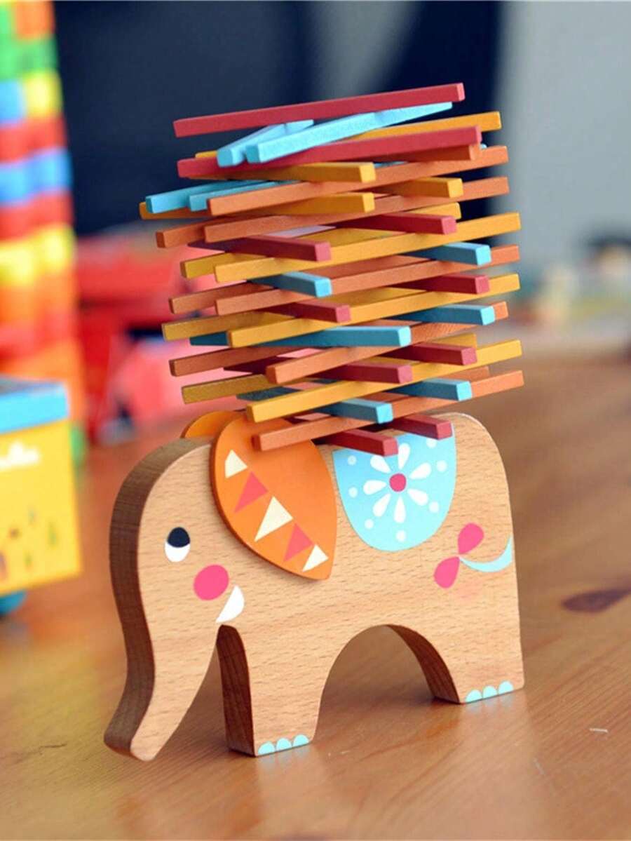 Elephant Camel Balance Stack, Animal Stack, Kindergarten Montessori ...