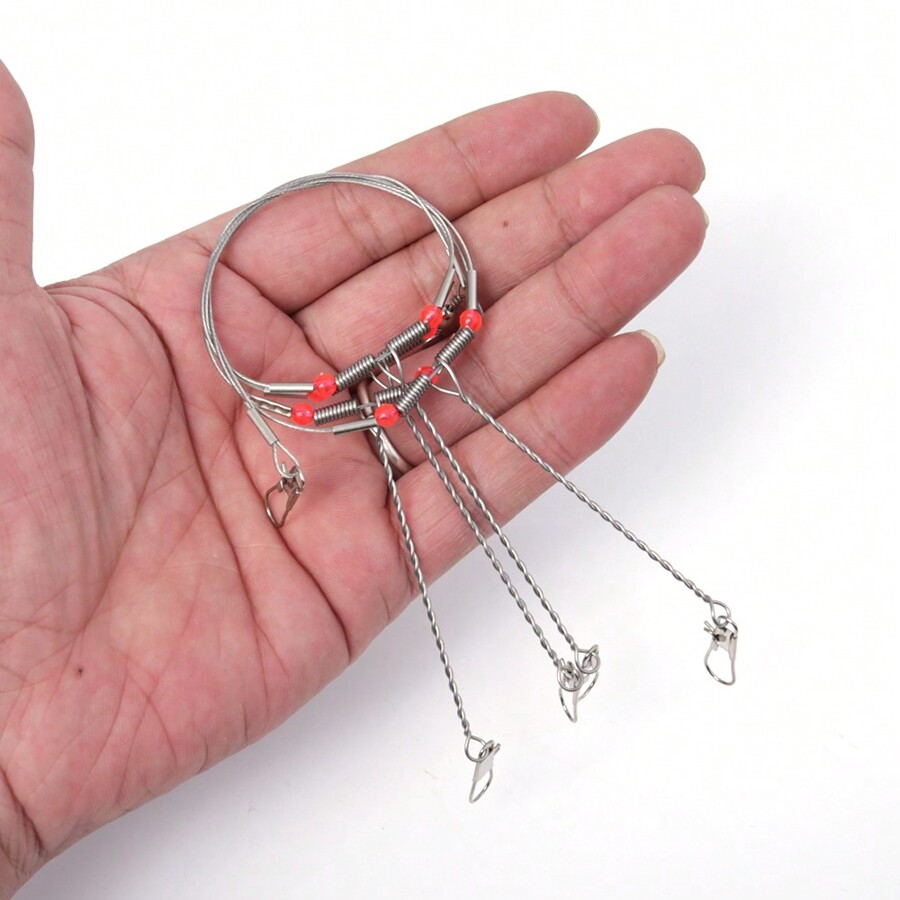 Anmuka Stainless Steel Swivel Rigs With Beads, Anti-Twist Swivel ...