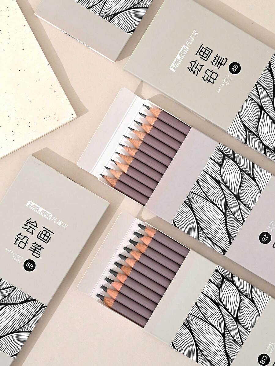 Drawing Sketching Pencils Set, 10 Pieces Pro Art Pencil Kit - Graphite ...