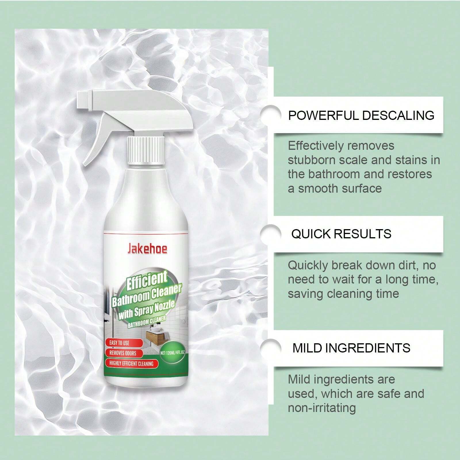 Bathroom Descaling Cleaner - Powerful Formula Removes Watermarks ...